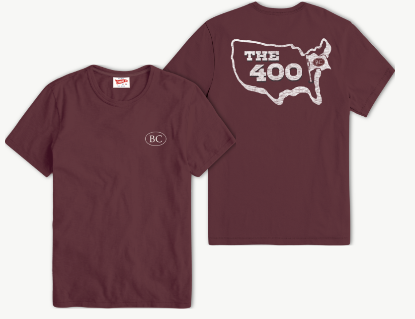 Maroon STANDARD REC TEE w/ USA – BC Cadet Shop